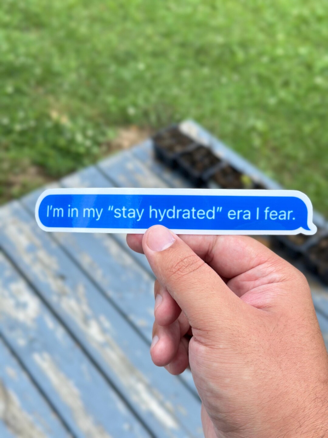 Stay Hydrated Era I Fear- Imessage Quote Sticker-- 100 Percent ...