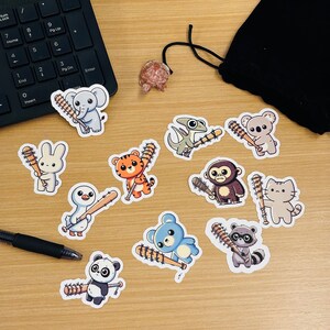Cute Kawaii Pteranodon Dinosaur Sticker - Barbed Baddies - Funny DIY ...