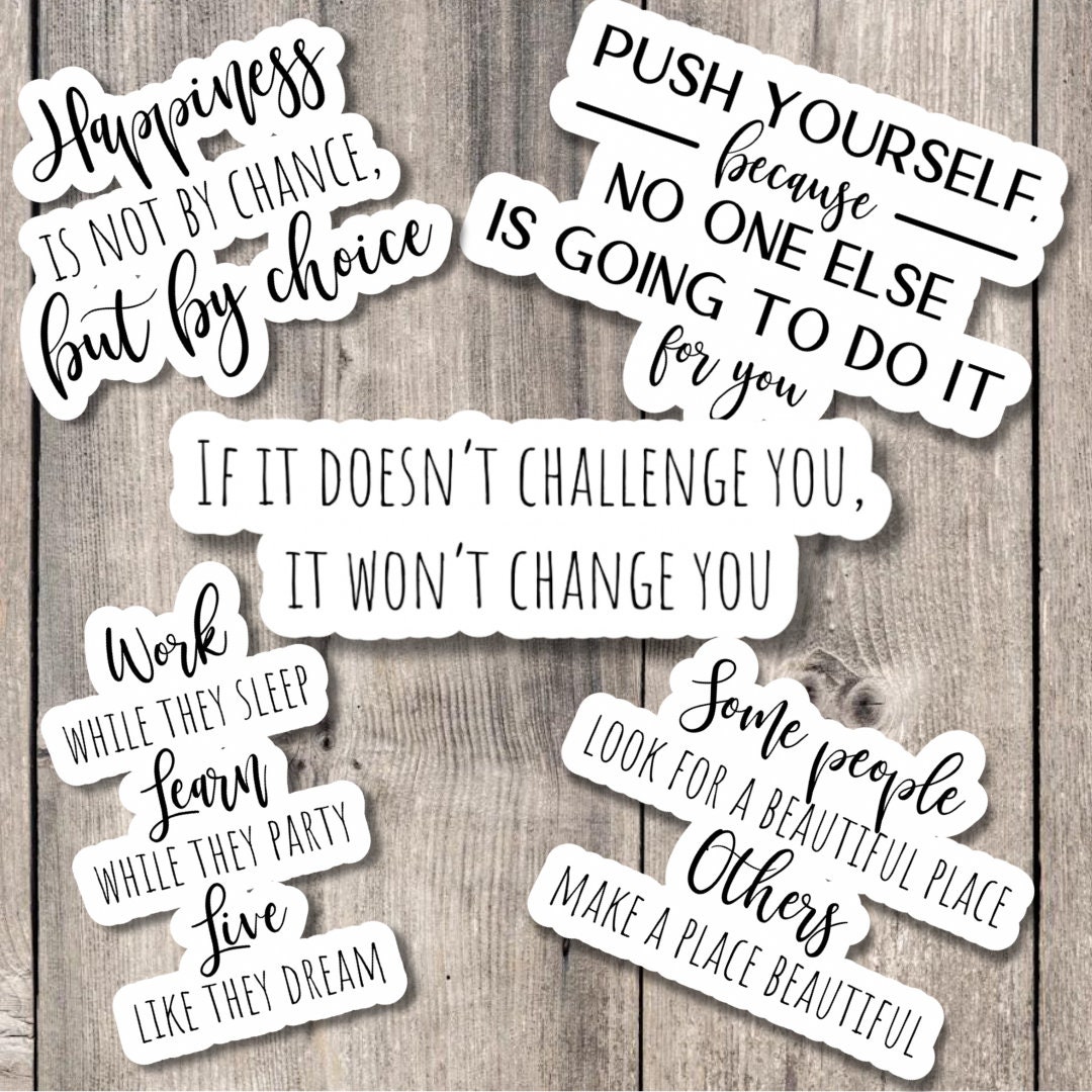 Motivational Quote Sticker -- 100 Percent Waterproof— Hydro Flask ...