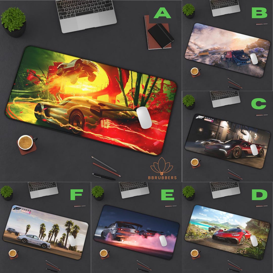 Forza Horizon Desk Mat L 9 Models L Race Car XXL Mouse Pad L Nonslip ...