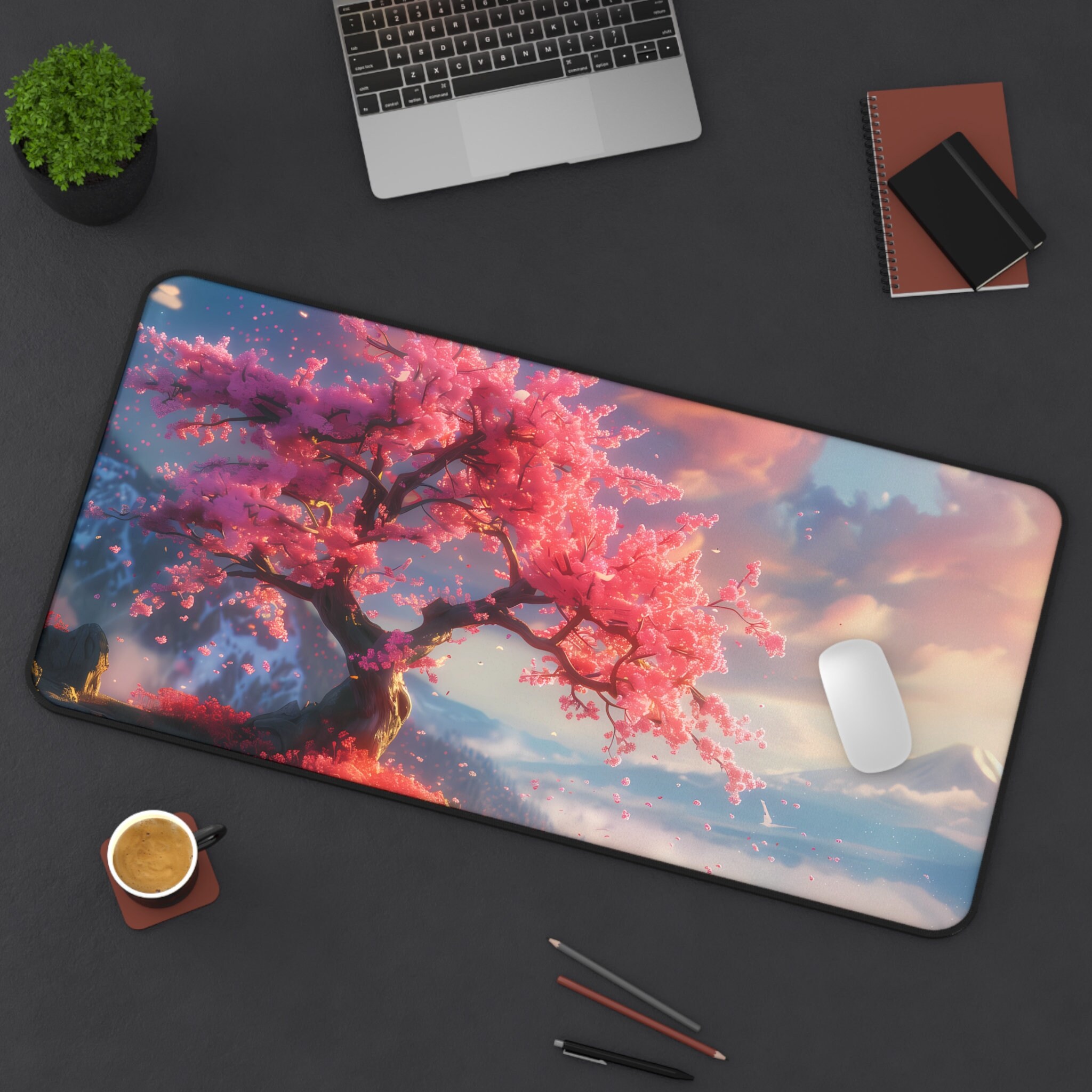 Japanese Sakura Desk Mats 9 Models Cherry Blossom Large Desk Pads ...