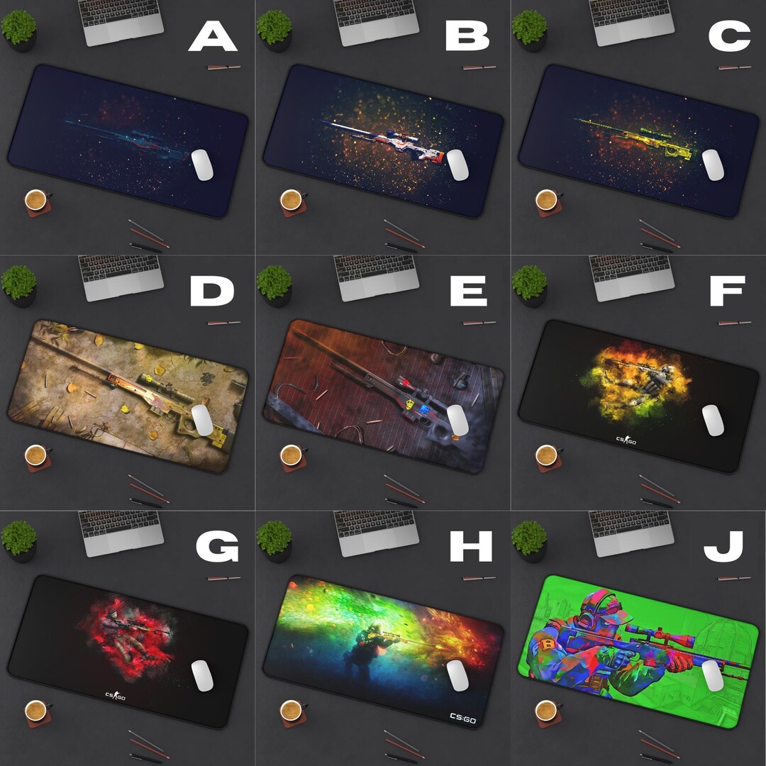 AWP Skin Desk Pads 9 Skins Awp Sniper Weapon Large Mouse Pads Nonslip ...