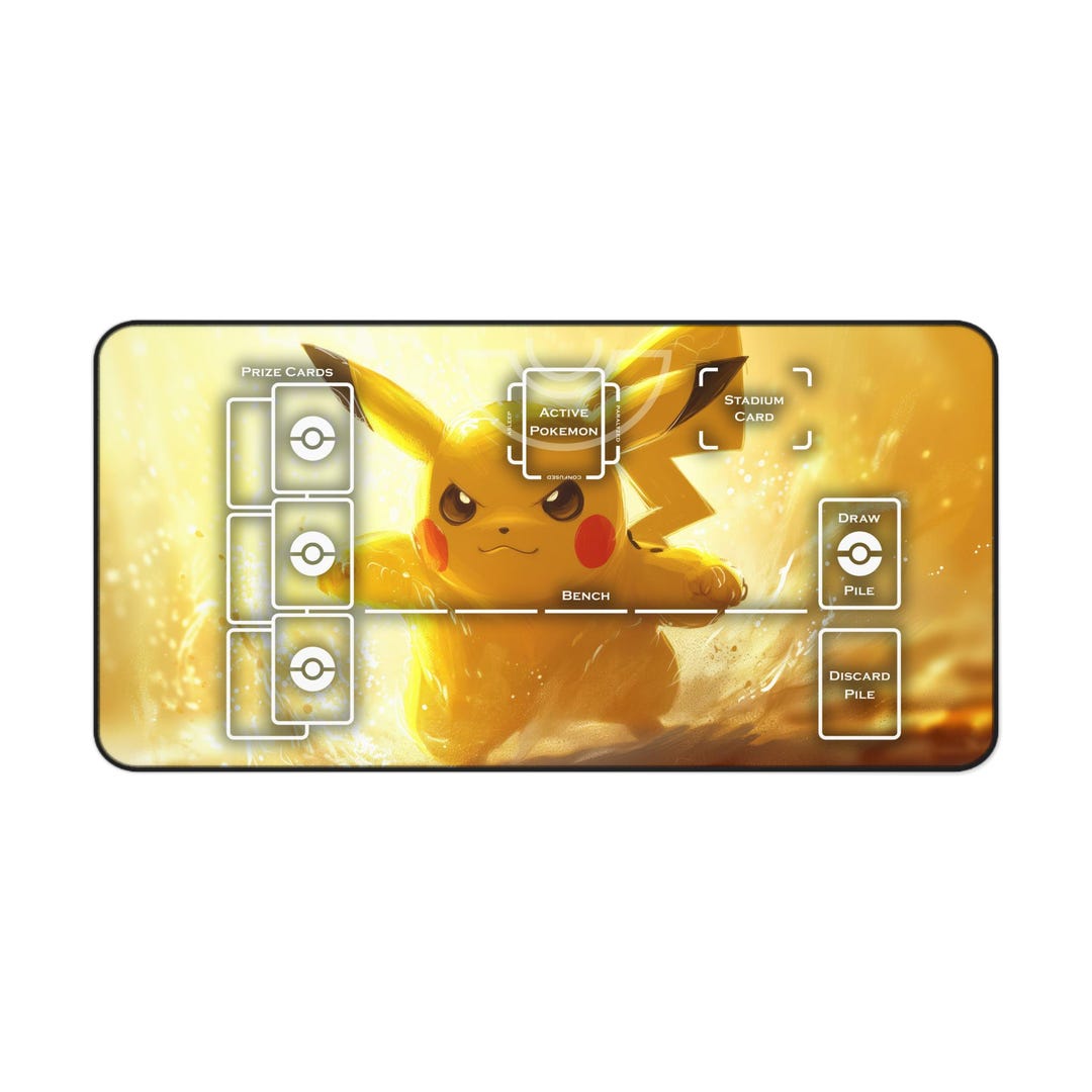 Pikachu TCG Play Mat Collection | Tcg Pokemon Pikachu XXL Mousepads ...