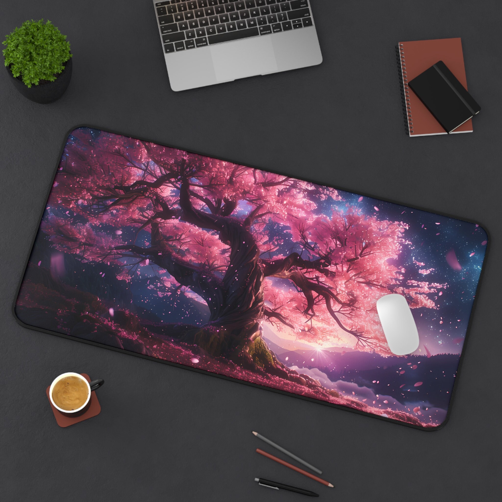 Japanese Sakura Desk Mats 9 Models Cherry Blossom Large Desk Pads ...