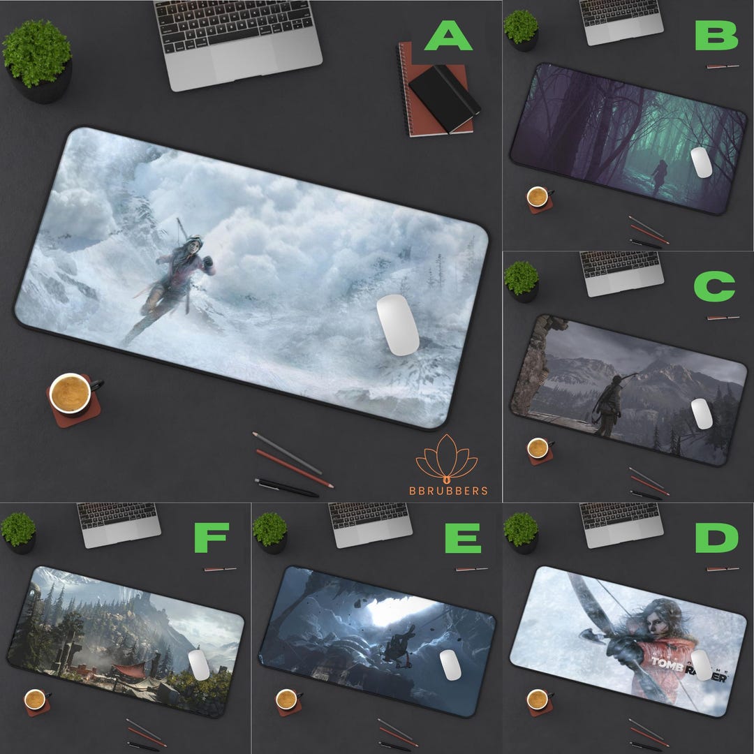 Rise of the Tomb Raider Desk Pads L 9 Models L Tomb Raider Game Large ...