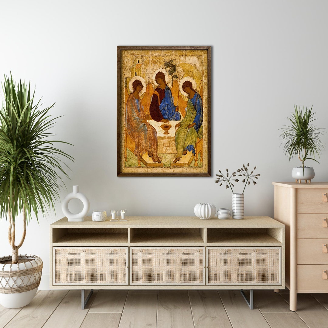 The Holy Trinity by Andrei Rublev Print Poster,andrei Rublev Canvas ...