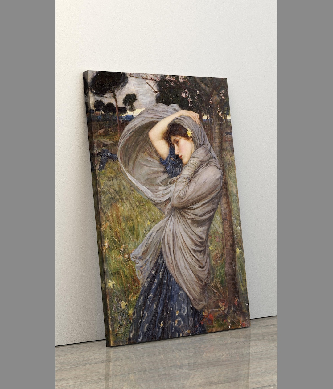 Boreas by John William Waterhouse, Pre-raphaelite Woman Print, Vintage ...