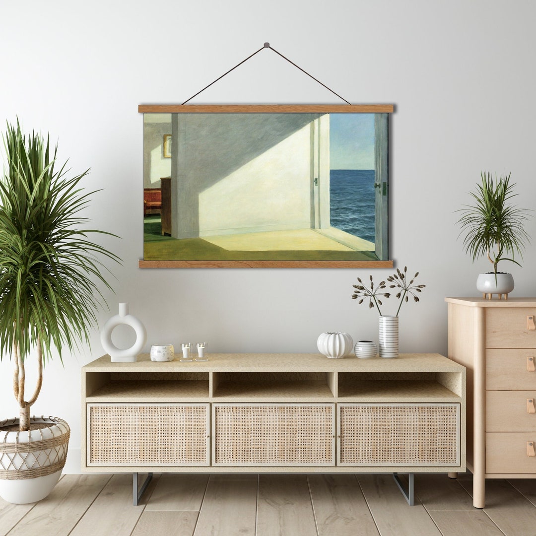 Hanging Canvas Edward Hopper Rooms by the Sea (1951) Poster, Edward ...