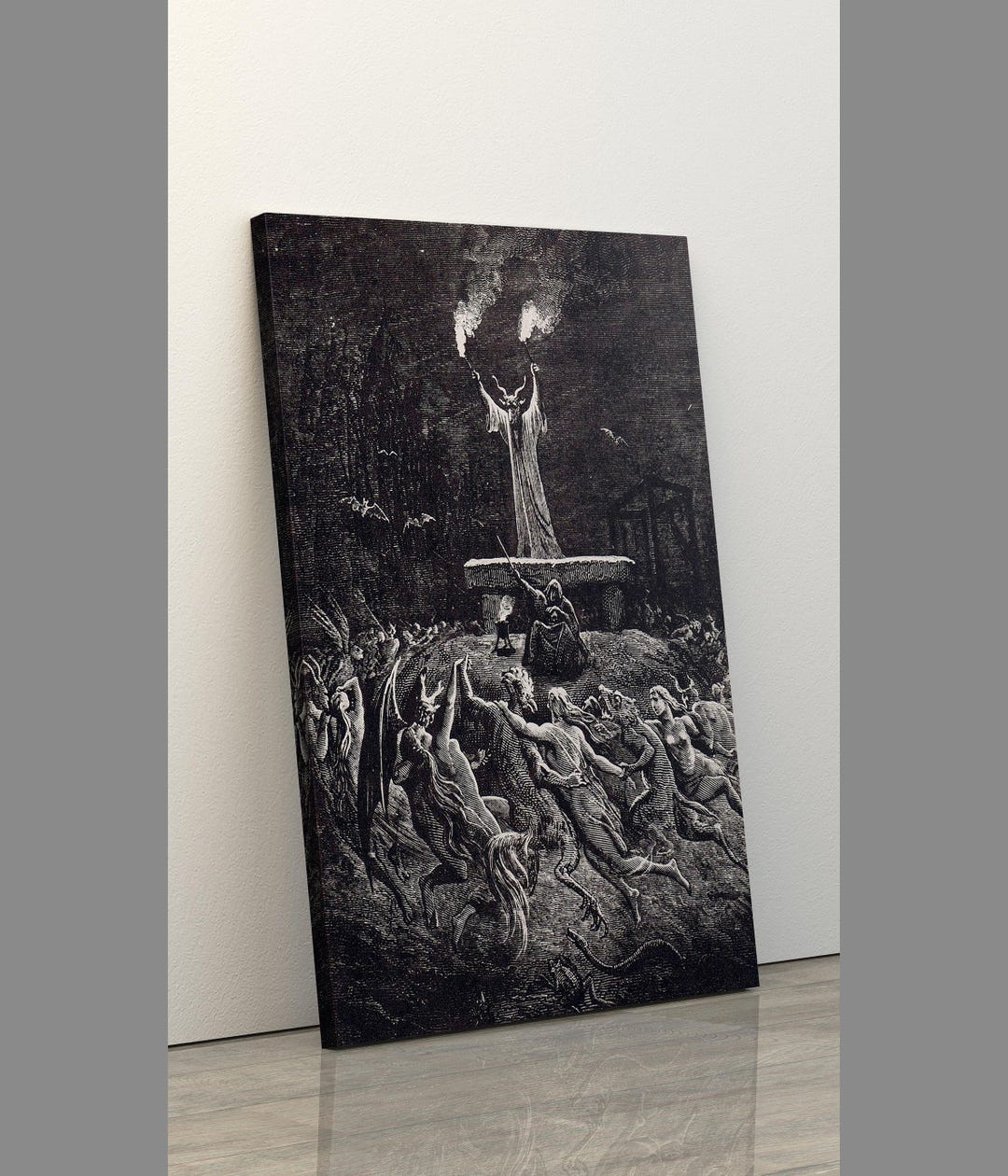 Witches Dancing at the Sabbath Print Poster,gothic Wall Art,horror ...