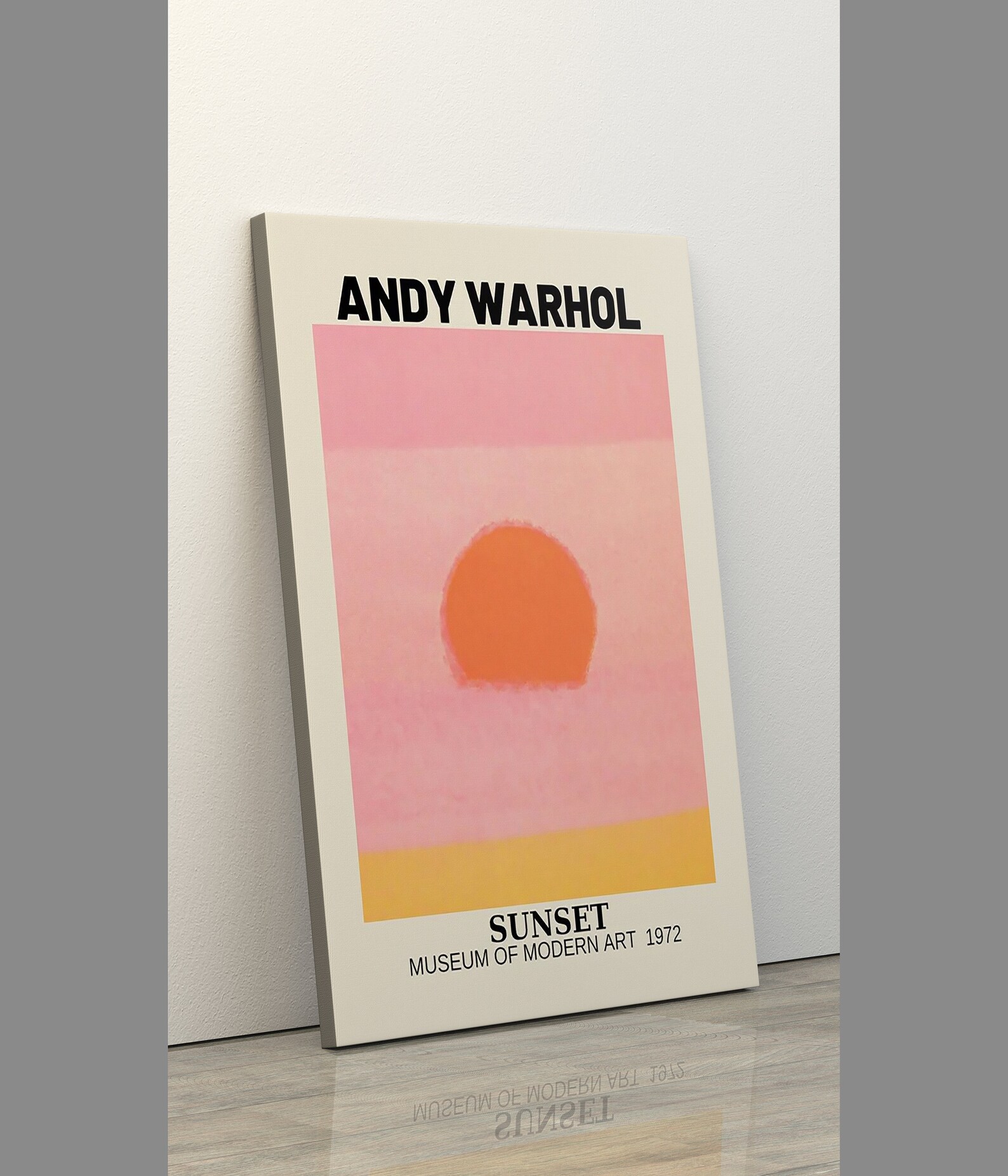 Andy Warhol Sunset Print, Andy Warhol Poster, Museum Poster, Exhibition ...