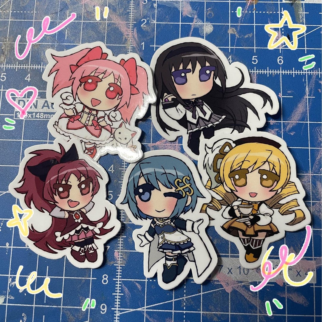 MADOKA MAGICA Stickers! - Etsy