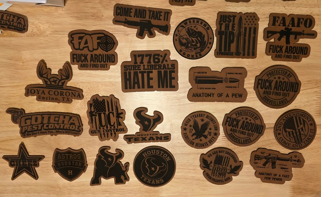 Custom Leather Patches Personalize Your Own Trucker Hat Patches Vegan ...