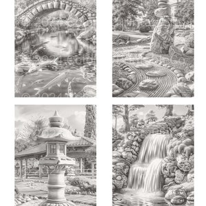 25 Instant Download Traditional Japanese and Zen Gardens Themed ...