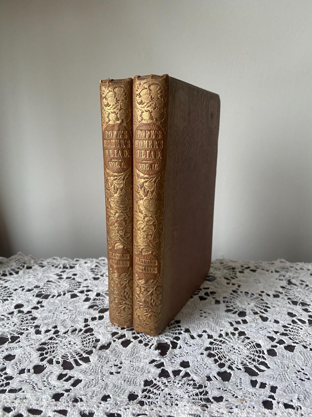 The Iliad of Homer by Alexander Pope 1853 Antique Vintage Hardback ...