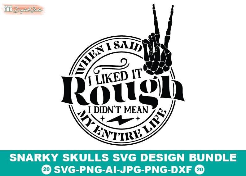 Snarky Skulls SVG PNG Designs Bundle, Sarcastic Svg Bundle Designs ...
