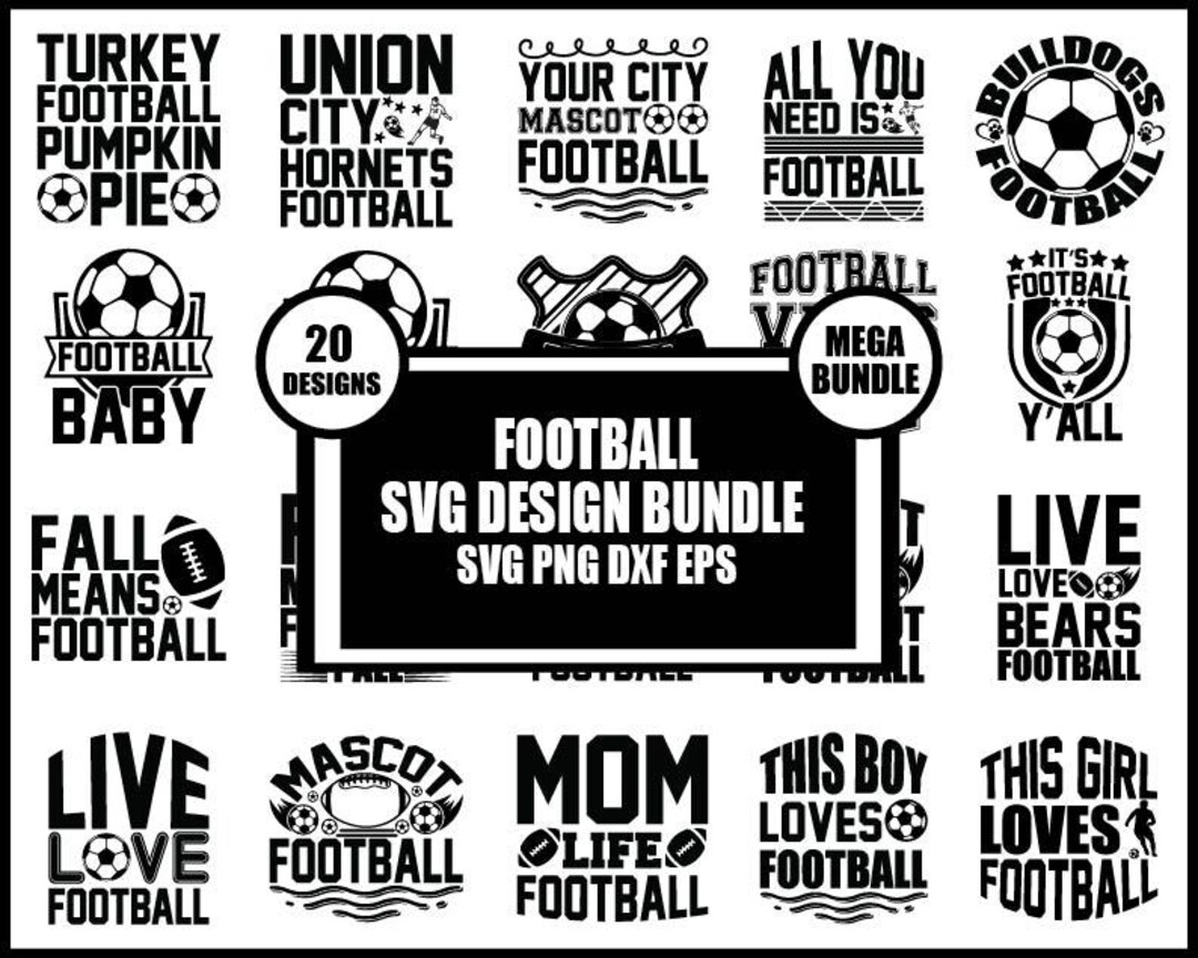 Football Svg Bundle, Football Svg, Football Shirt Svg, Football Tshirt ...