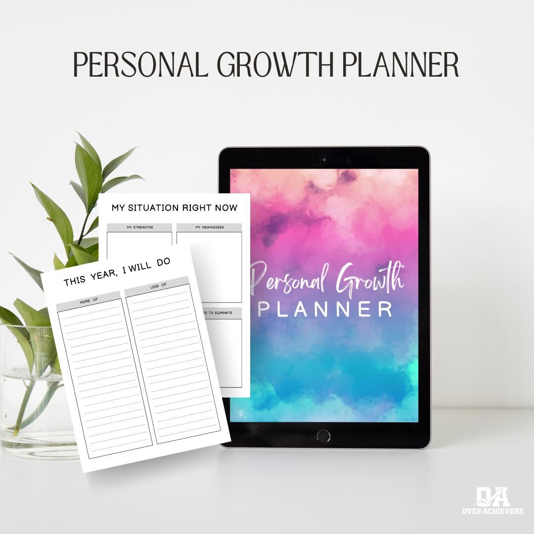 Personal Growth Planner Printable | Digital Self-development Planner ...