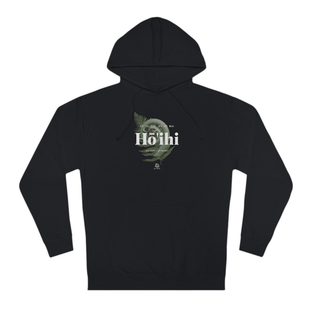 Hoihi Fern Hoodie, Hawaiian Values Design, Respect Design, Sweatshirt ...