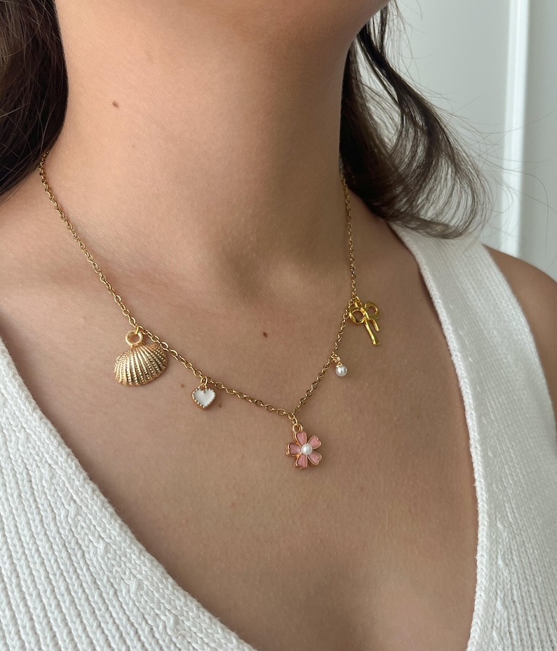 Build Your Own Charm Necklace, Design Your Own Charm Necklace, Gold ...