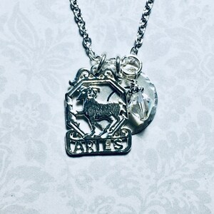 Aries the Ram Zodiac Hand Stamped Sterling Silver Initial Charm ...