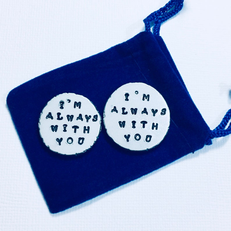 I'm Always With You Pocket Love Token Keepsake - Hand Stamped ...