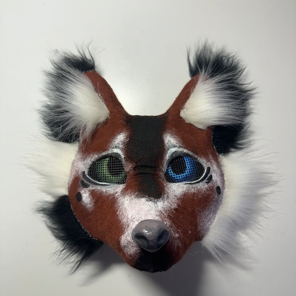Therian Mask Marble Fox - Etsy
