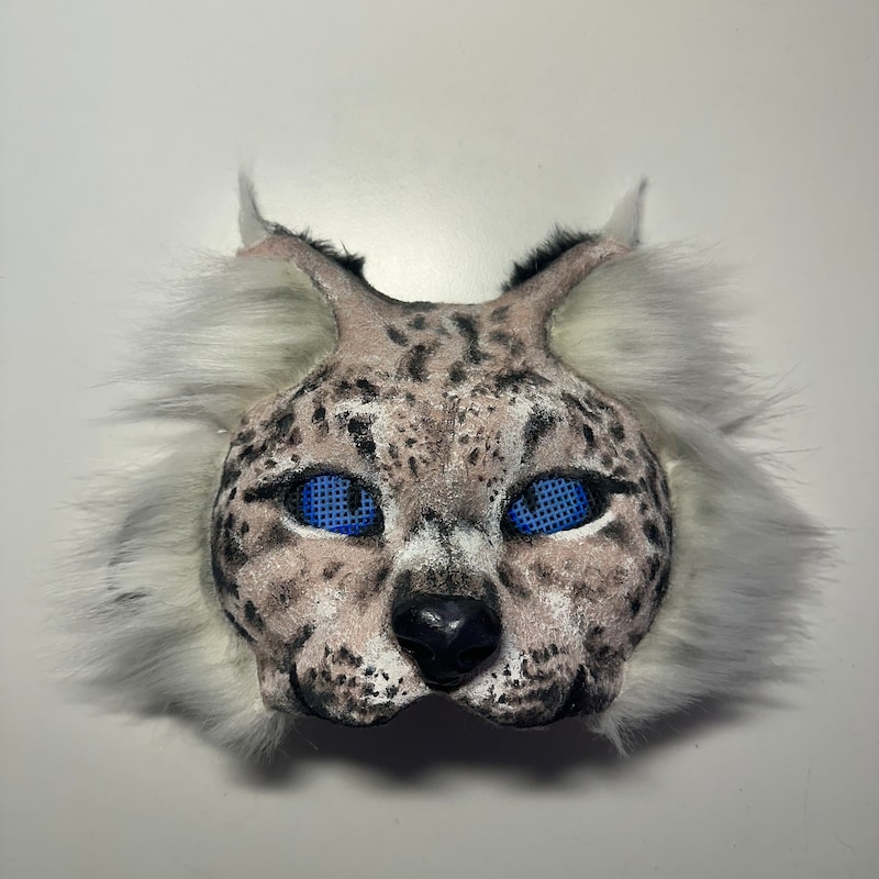 Snow Leopard Therian Mask - Etsy