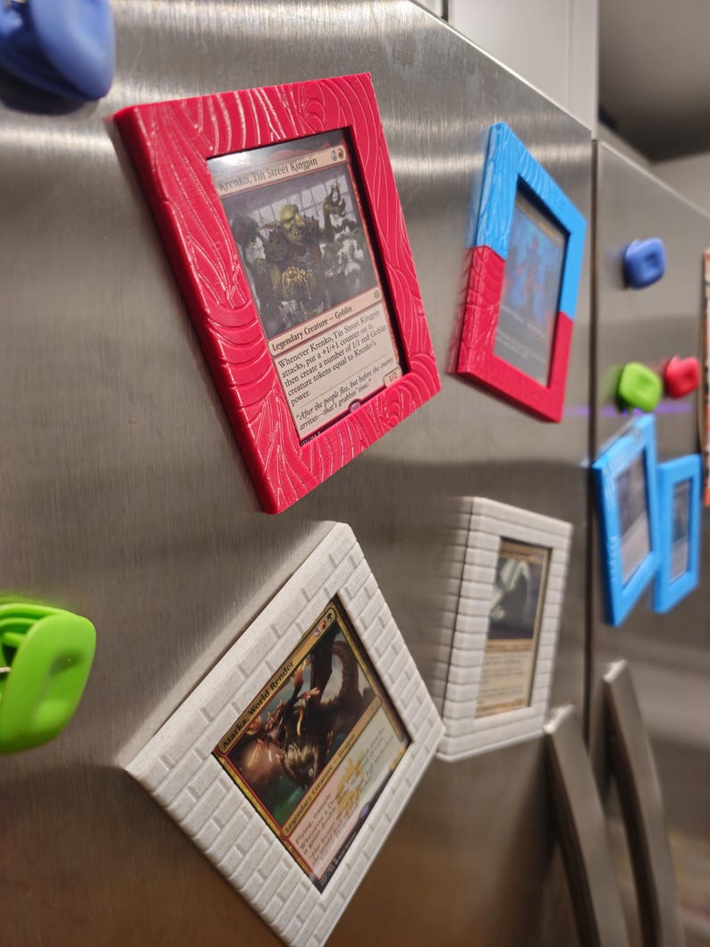 MTG Card Display & Frames With Hidden Magnets for Fridges, Desktops ...
