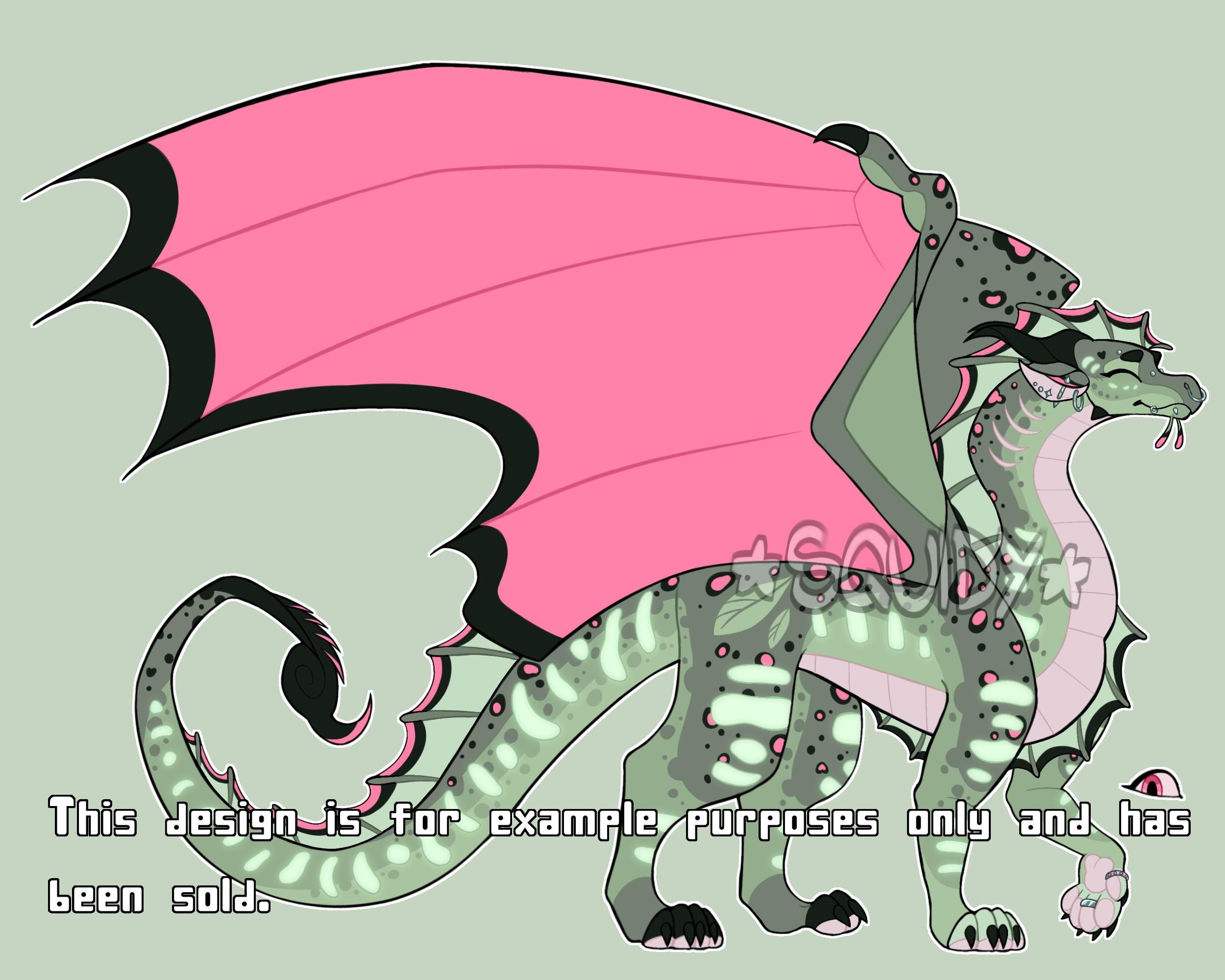 Wings of Fire Dragon Coloring Base Pack // Wof Hybrid Customization ...