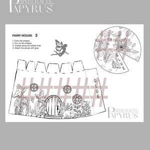 Fairy House - DIY Pattern - Enchanting Fairy Houses Coloring Kit ...
