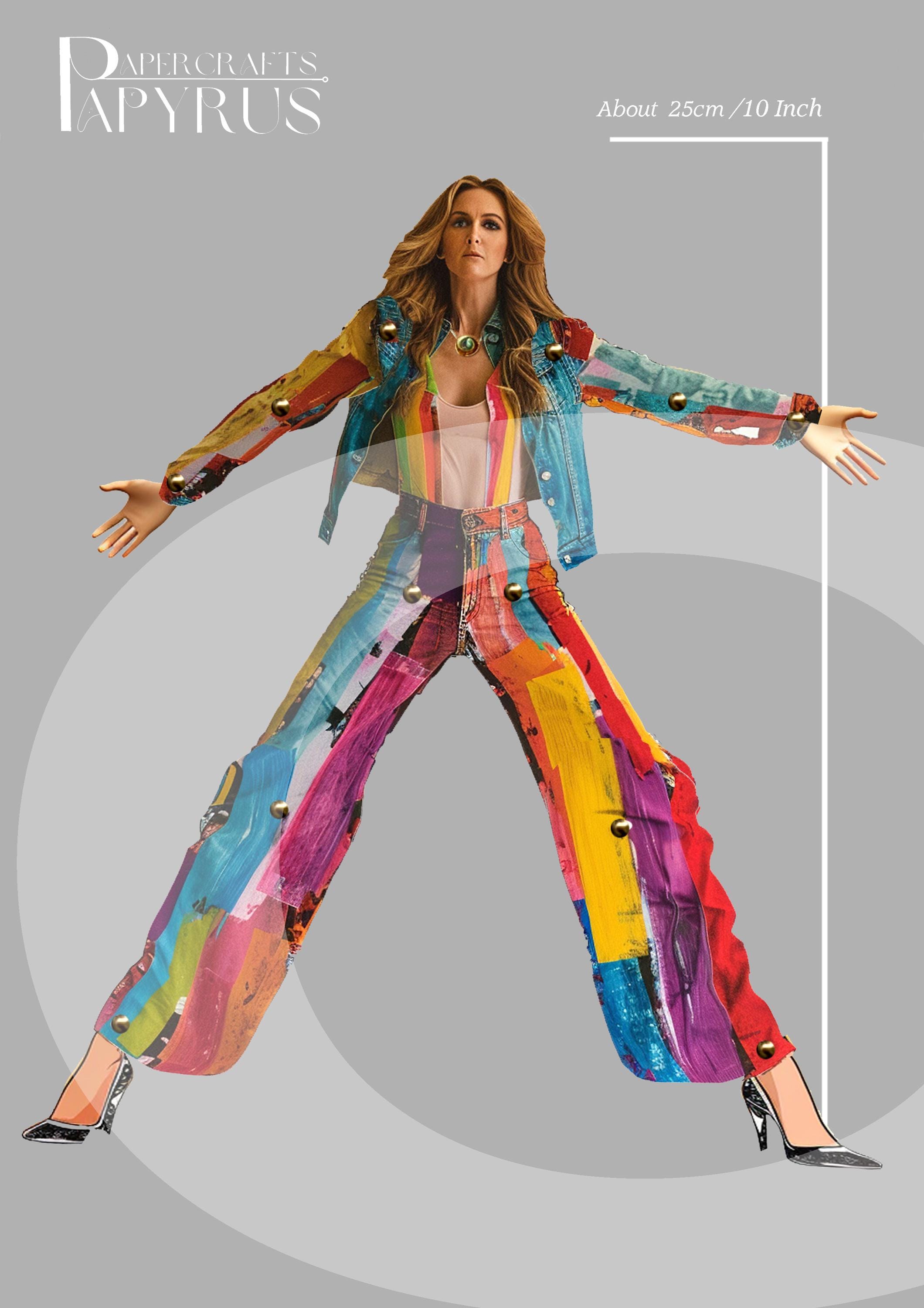 Celine - DIY Pattern Paperdoll - Articulated Craft Decoration - Fun for ...