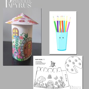 Fairy House - DIY Pattern - Enchanting Fairy Houses Coloring Kit ...