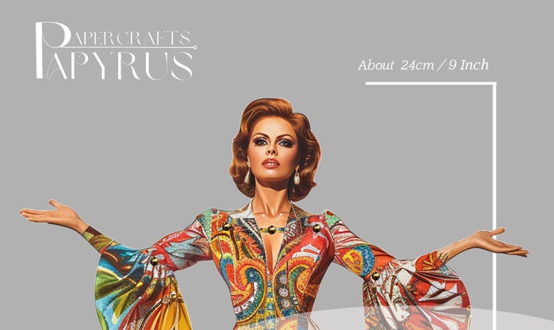 Paper Doll - Paperdoll Printable - Fun for Adults and Children - Party ...