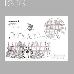 Fairy House - DIY Pattern - Enchanting Fairy Houses Coloring Kit ...