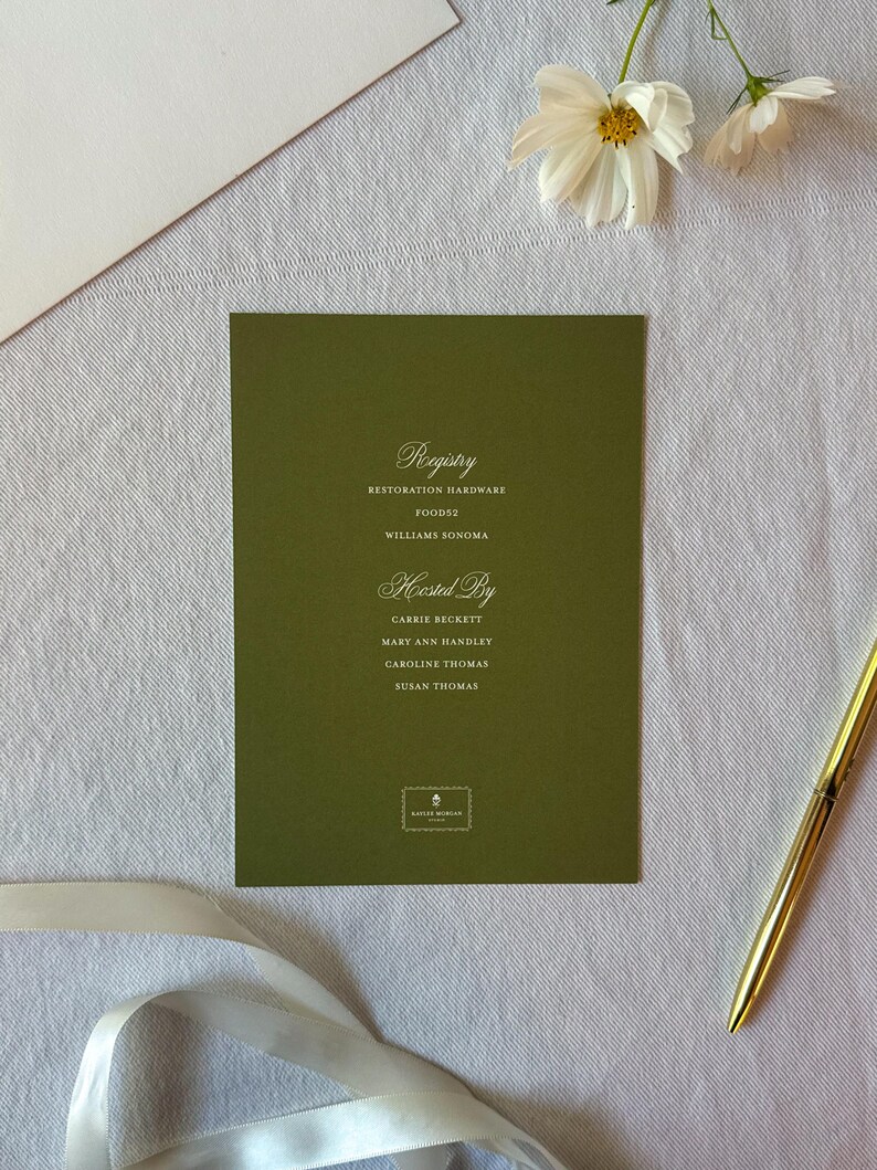 Lily of the Valley Bridal Shower Invitation: Watercolor Floral Print - Etsy