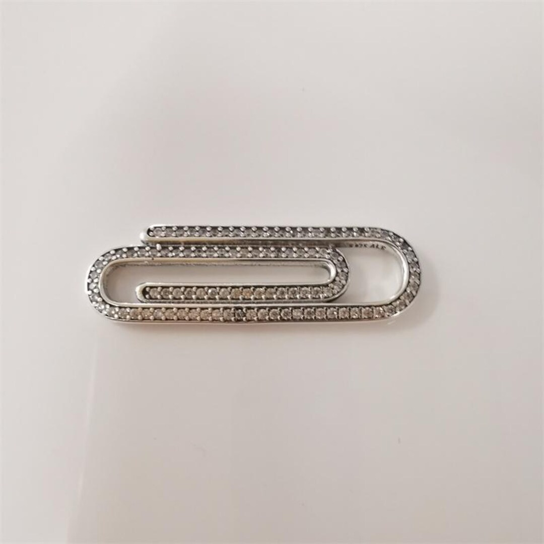 Pandora Me 925 Pavé Paperclip Styling Link Charm - Etsy