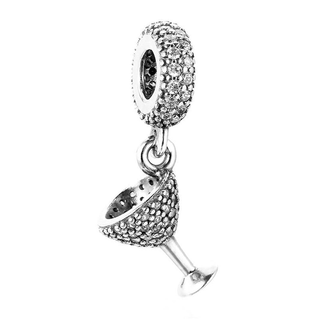 Pandora Silver Night Out Cocktail Glass Dangle Charm - Etsy