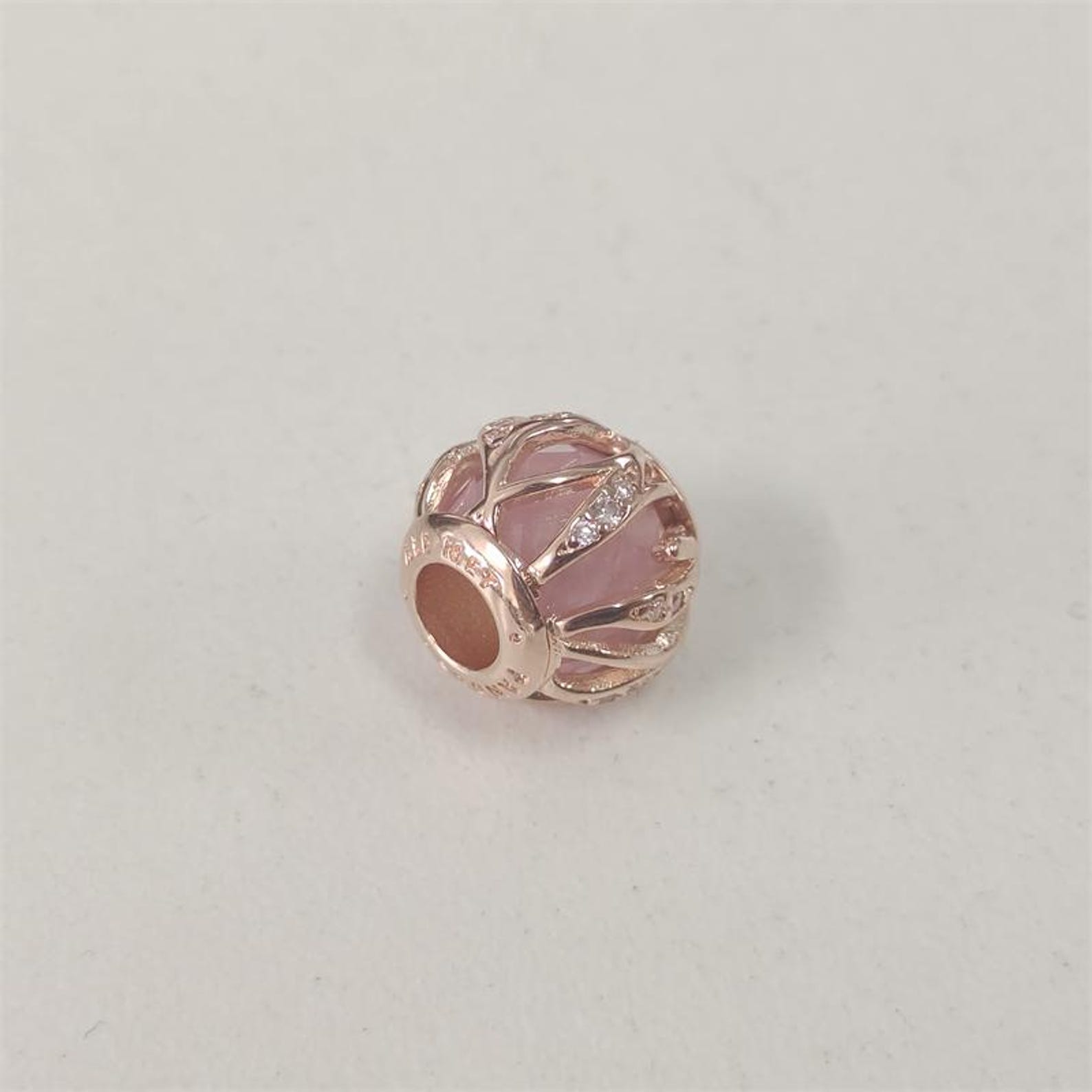 Pandora Rose Gold Bonds of Love Pink Essence Charm ALE - Etsy