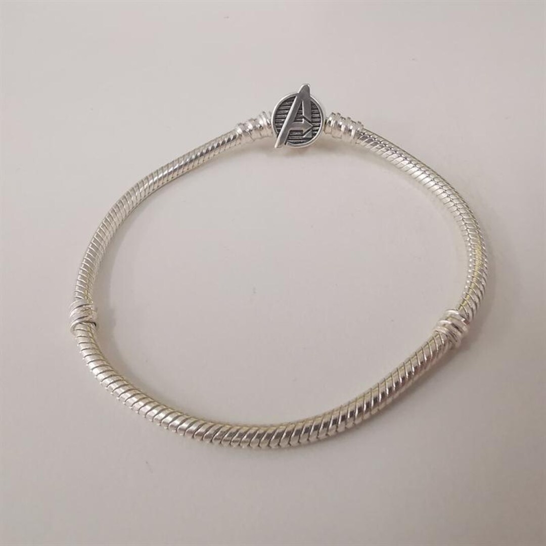 Pandora Marvel Avengers Logo Chain Buckle Snake Bone Chain Bracelet - Etsy