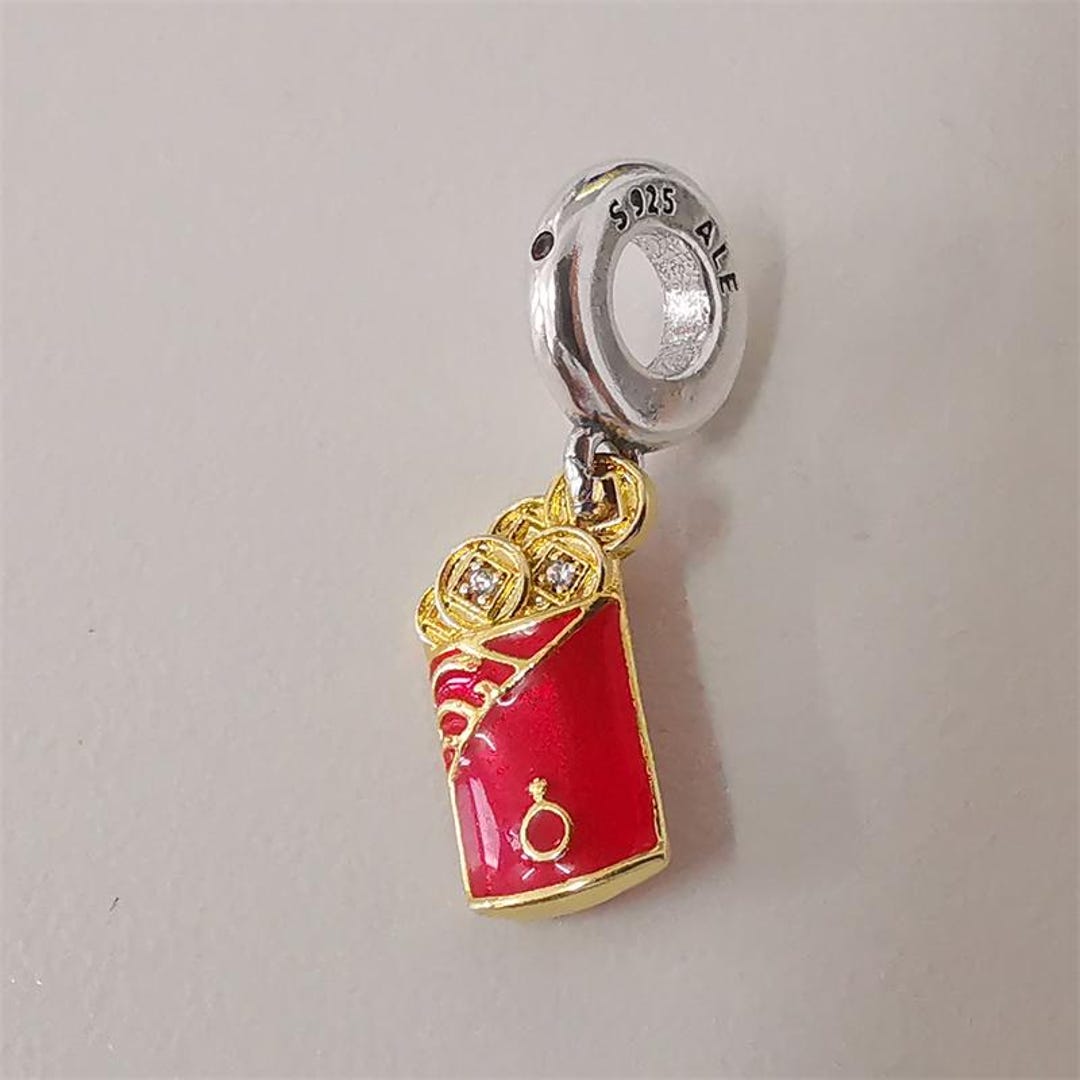 Pandora Red Envelopes Bulging Pendant - Etsy