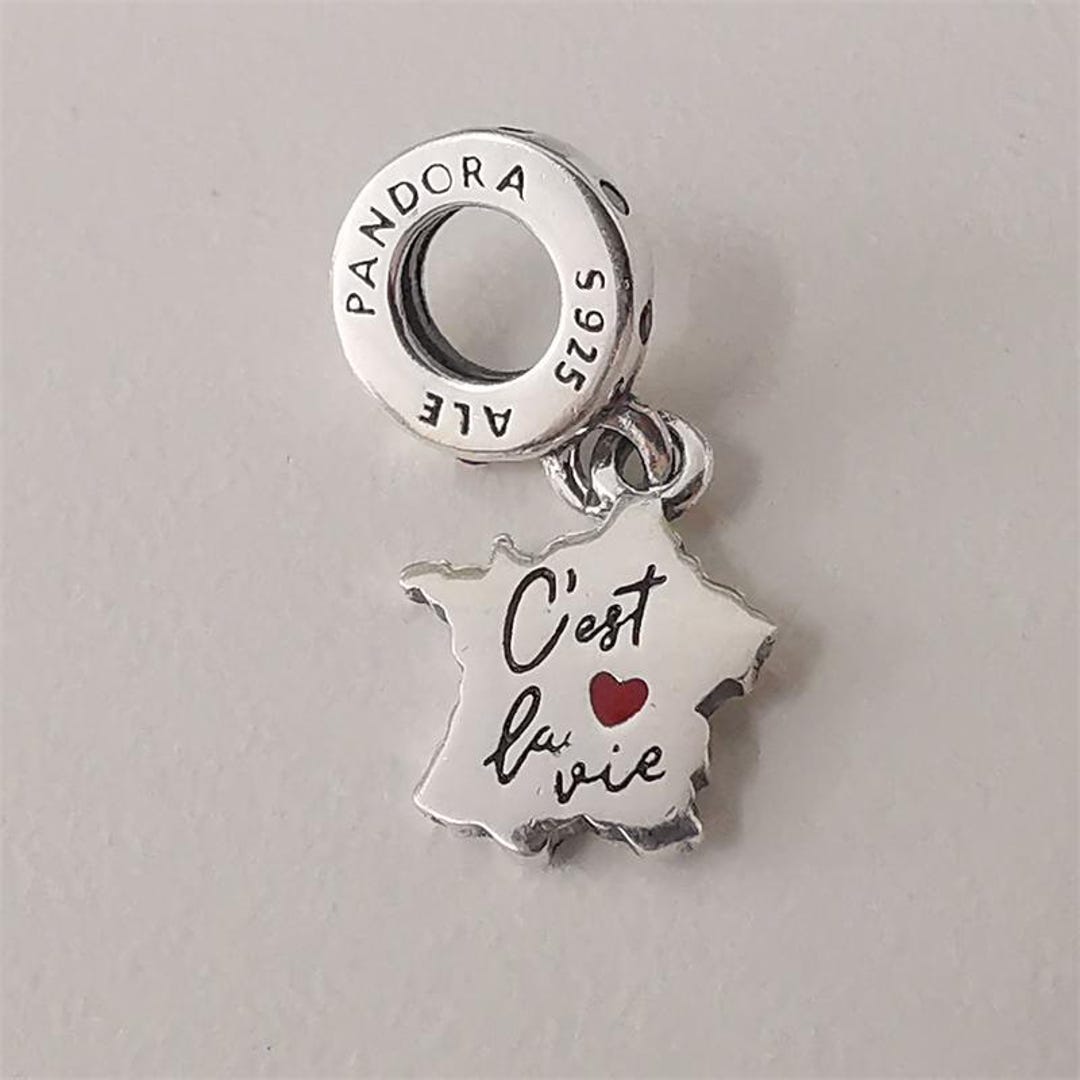 Releas Pandora France Map Dangle Charm Pendant - Etsy