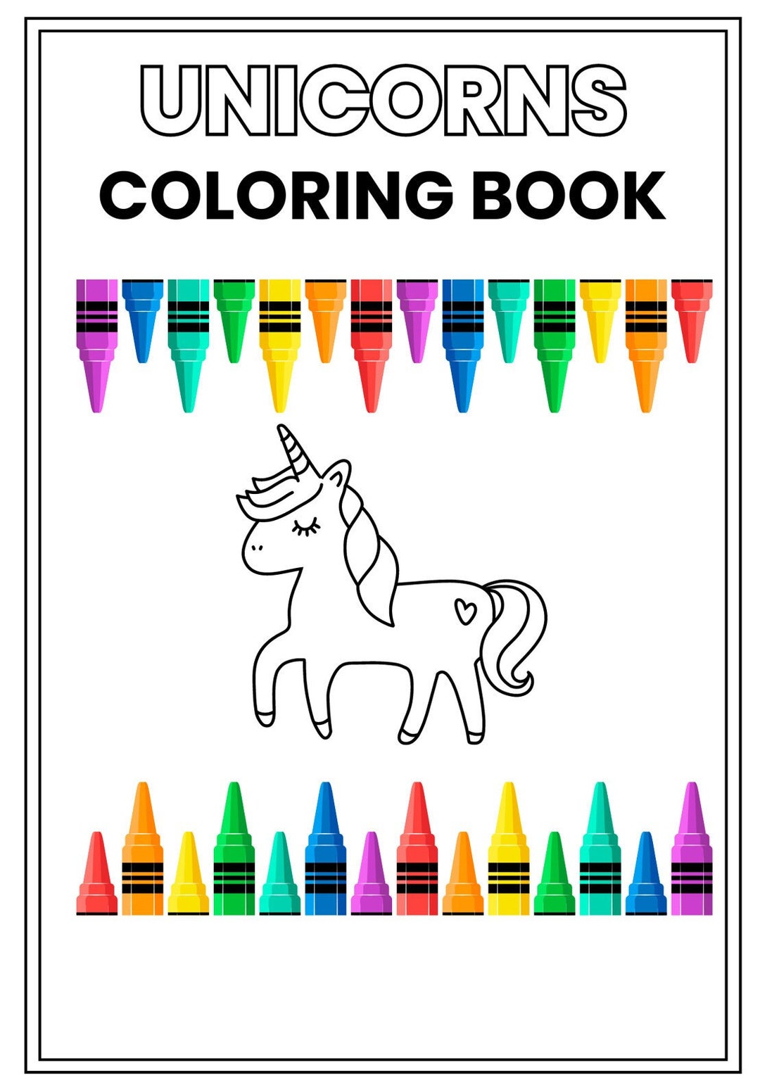15 Unicorn Coloring Book Pages,printable Coloring Pages,unicorn ...