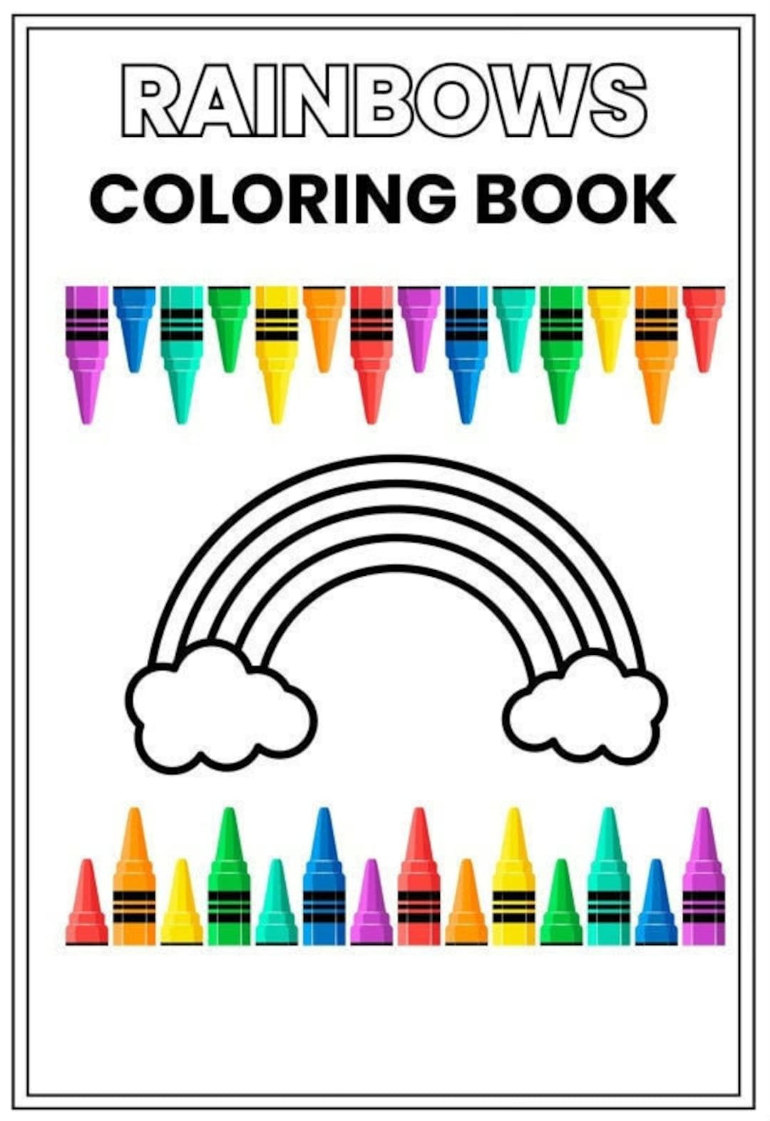 15 Rainbow Coloring Book Pages,printable Coloring Pages,unicorn ...