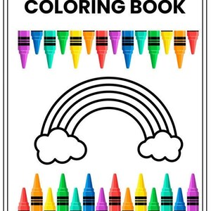 15 Rainbow Coloring Book Pages,printable Coloring Pages,unicorn ...