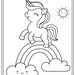 15 Rainbow Coloring Book Pages,printable Coloring Pages,unicorn ...