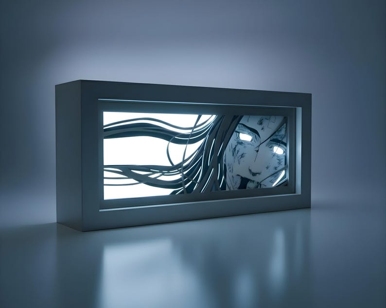 Neji Hyuga LED Light Box | Naruto Shippuden Anime Lamp | Neji Death ...