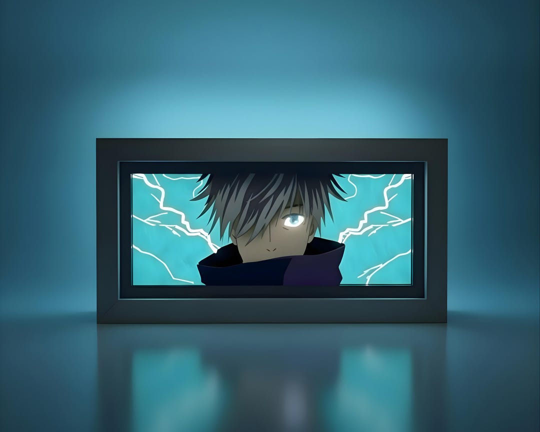 Jujutsu Kaisen Light Box | Gojo Anime Night Light | RGB Manga Lightbox ...
