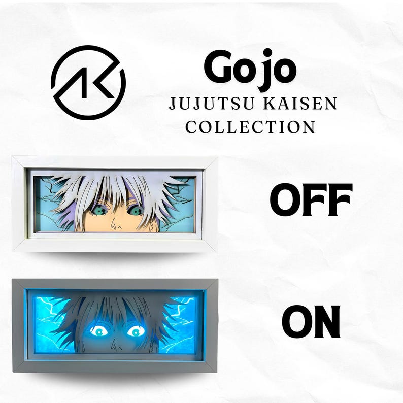 Jujutsu Kaisen Light Box | Gojo Anime Night Light | RGB Manga Lightbox ...
