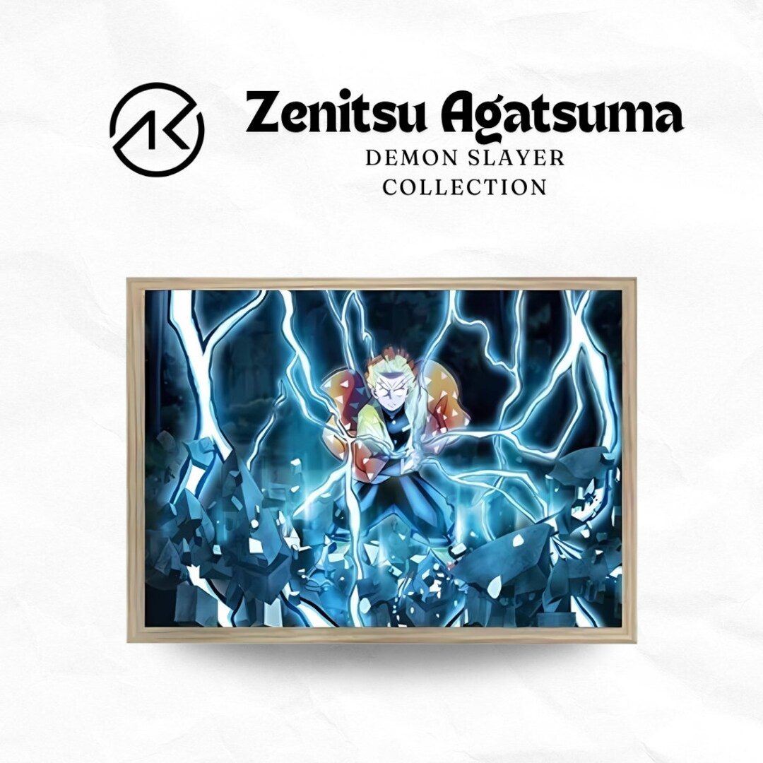 Zenitsu I | Zenitsu Agatsuma LED Painting | Demon Slayer LED Painting ...