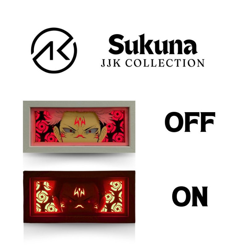Jujutsu Kaisen Anime Light Box | Jujutsu Kaisen RGB Night Light | Manga ...